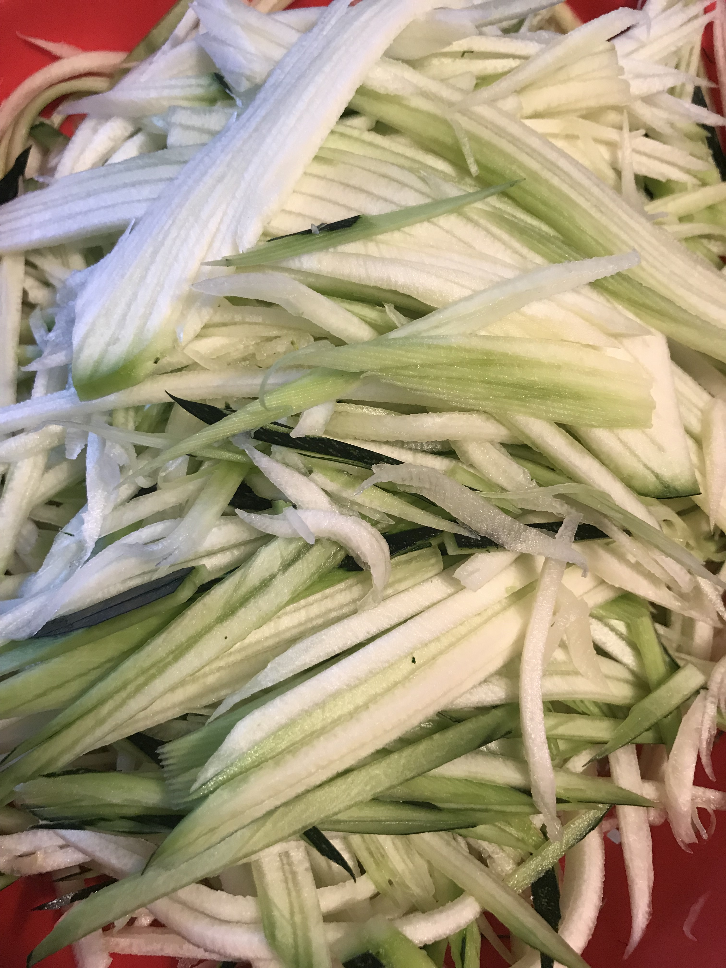 Spaghetti de courgettes